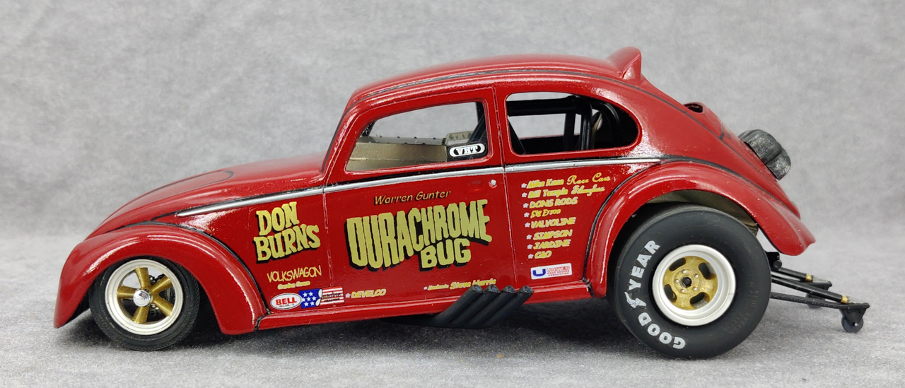 Resin Volkswagen Durachrome Bug Funny Car Built Kit - Spotlight Hobbies