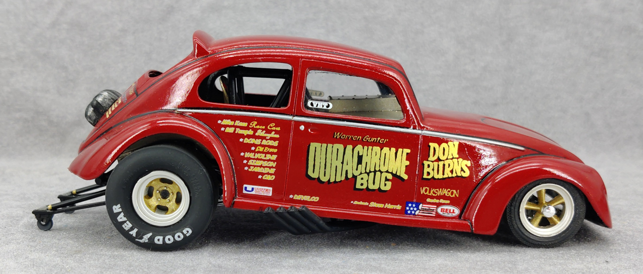 Resin Volkswagen Durachrome Bug Funny Car Built Kit - Spotlight Hobbies