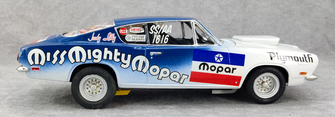 MPC Judy Lily "Miss Mighty Mopar" 1969 Plymouth Barracuda Super Stocker ...