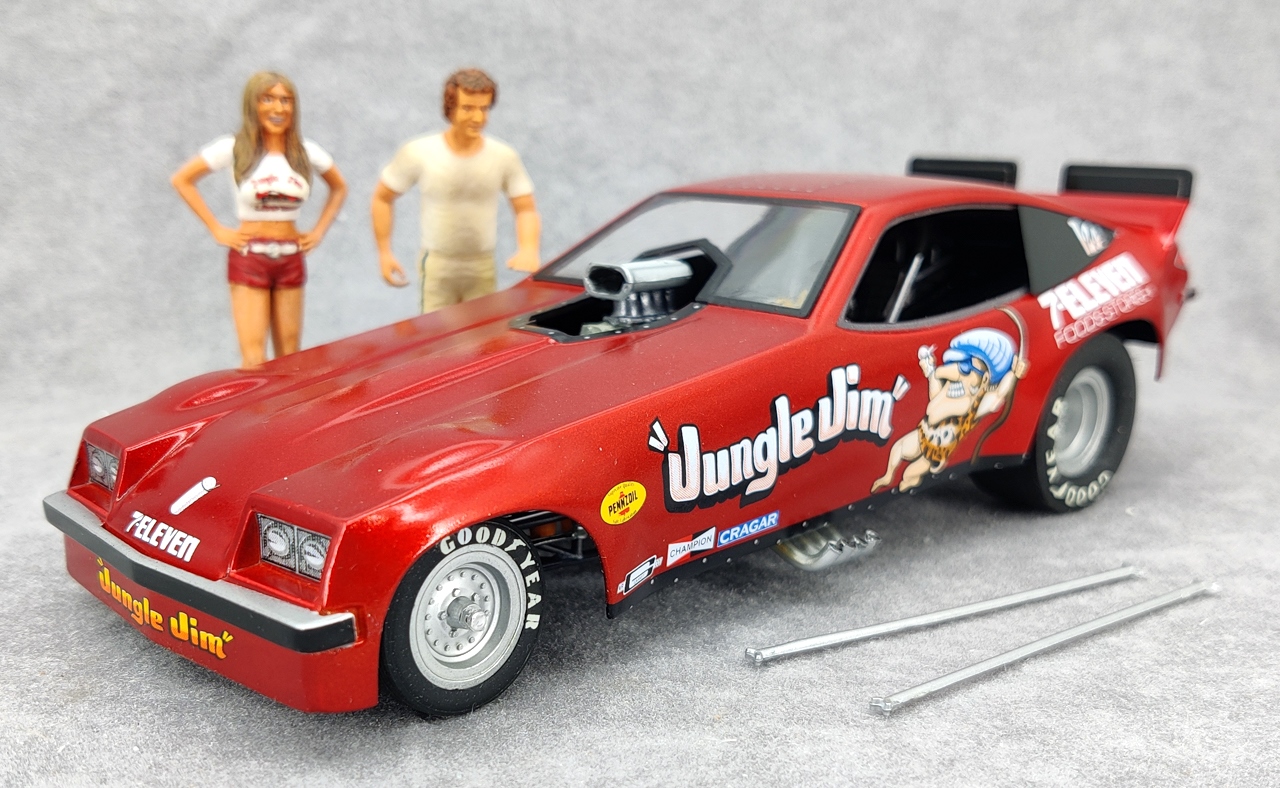 Revell “Jungle Jim” 7-Eleven Chevy Monza Funny Car Built Kit with ...