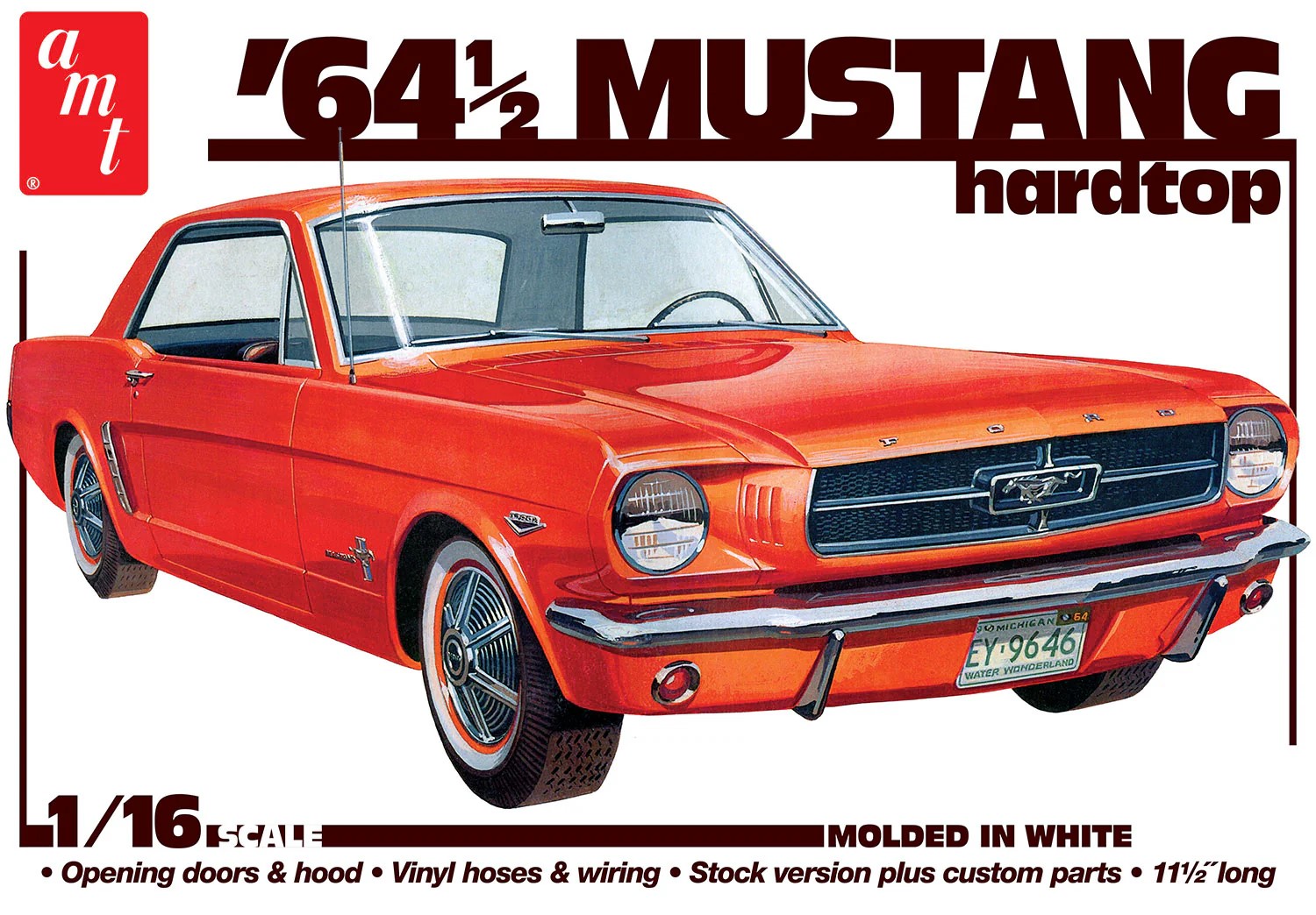 AMT 1964 1/2 Ford Mustang Hardtop - 1/16 Scale - Spotlight Hobbies