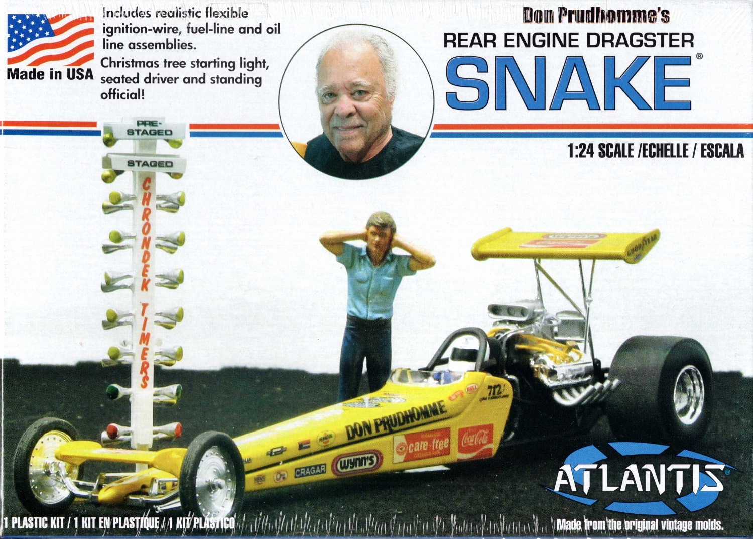 Atlantis (Monogram) Don Prudhomme's Snake Rear Engine Top Fuel Dragster ...