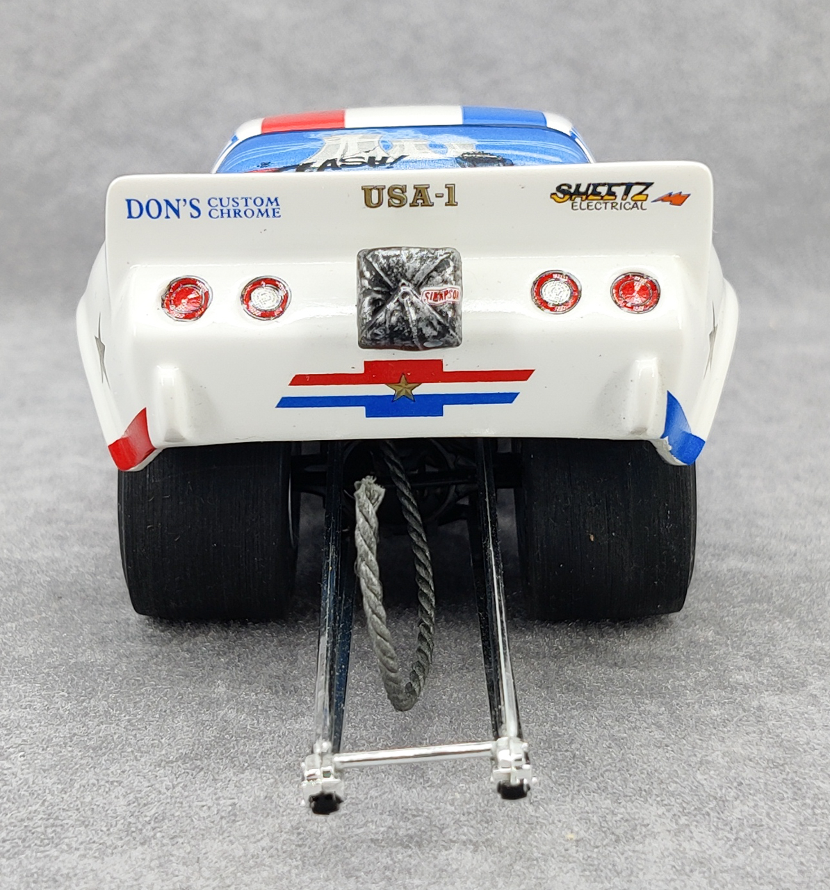 Monogram/Resin Bruce Larson “USA-1” Chevy Corvette Funny Car Built Kit ...