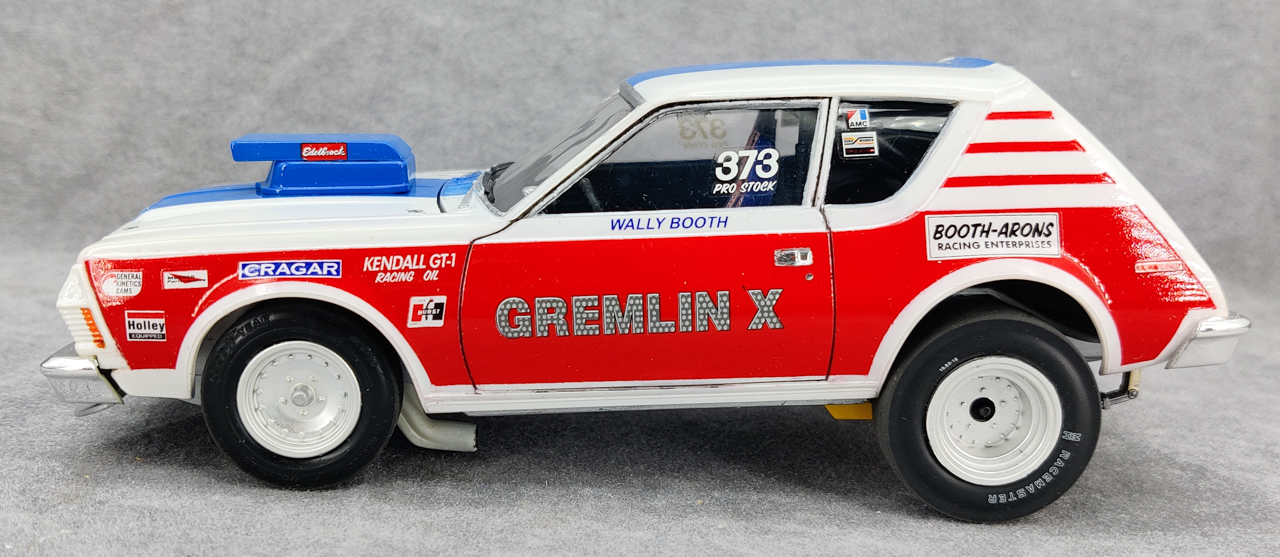 AMT “Wally Booth” AMC Gremlin X Pro Stock Built Kit - Spotlight Hobbies