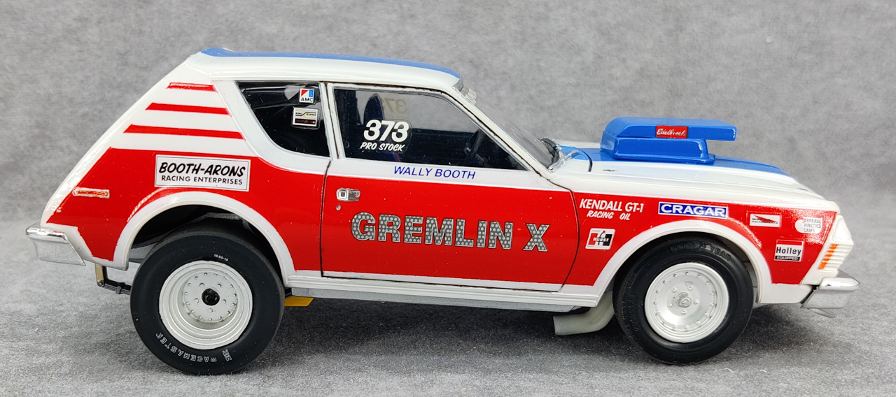 AMT “Wally Booth” AMC Gremlin X Pro Stock Built Kit - Spotlight Hobbies