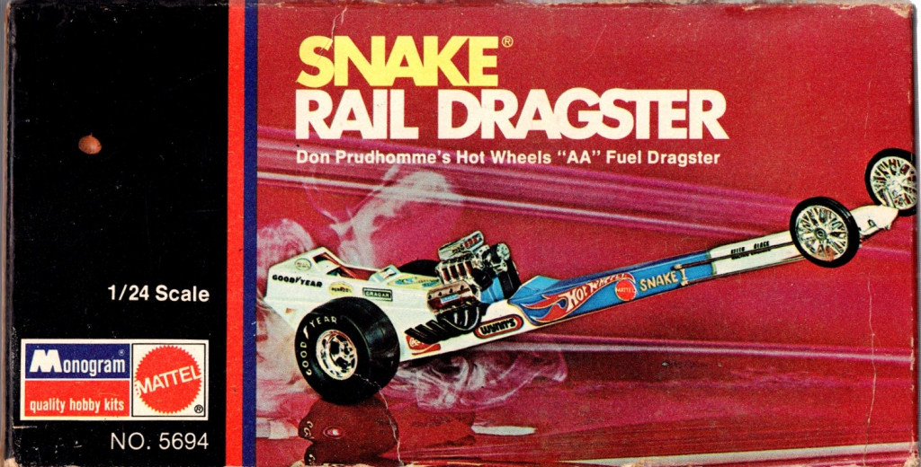 Monogram Mattel "Snake" Rail Front Engine Dragster - Spotlight Hobbies