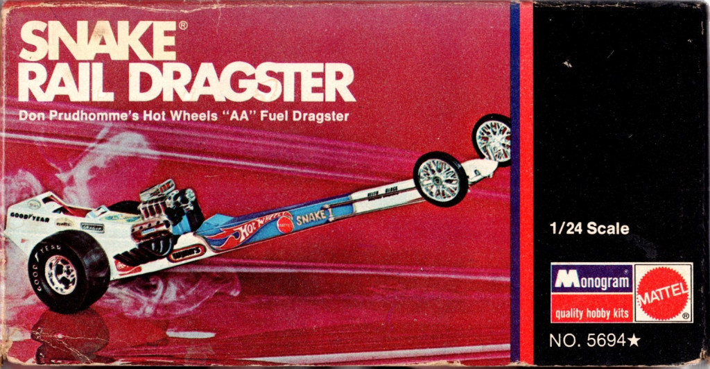 Monogram Mattel "Snake" Rail Front Engine Dragster - Spotlight Hobbies
