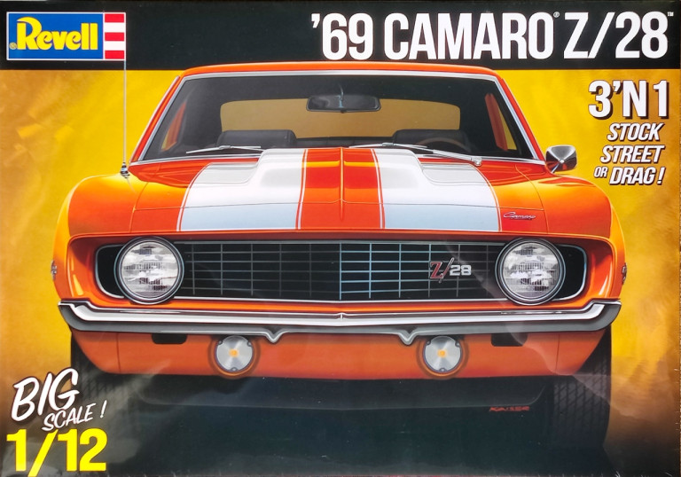Revell 1969 Chevy Camaro Z/28 Coupe - Stock, Street or Drag - 1/12 ...
