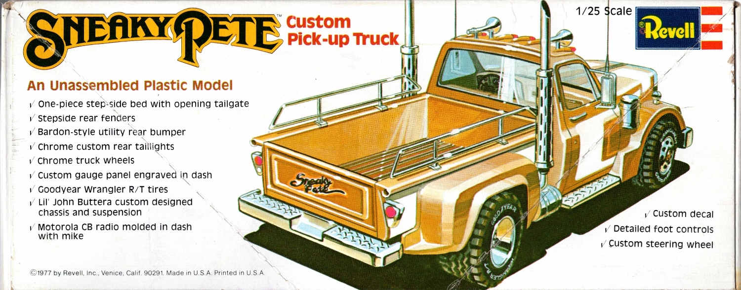 Revell “Sneaky Pete” 1977 Chevy Stepside Custom Pickup Truck ...