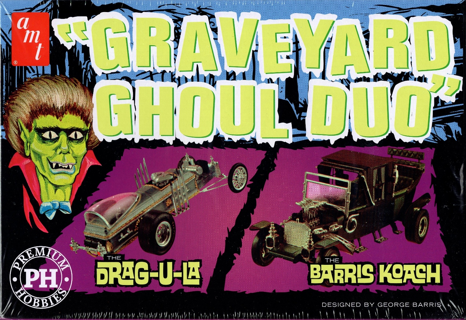 AMT "Graveyard Ghoul Duo" The Munsters "Drag-U-La" and "The Munster ...