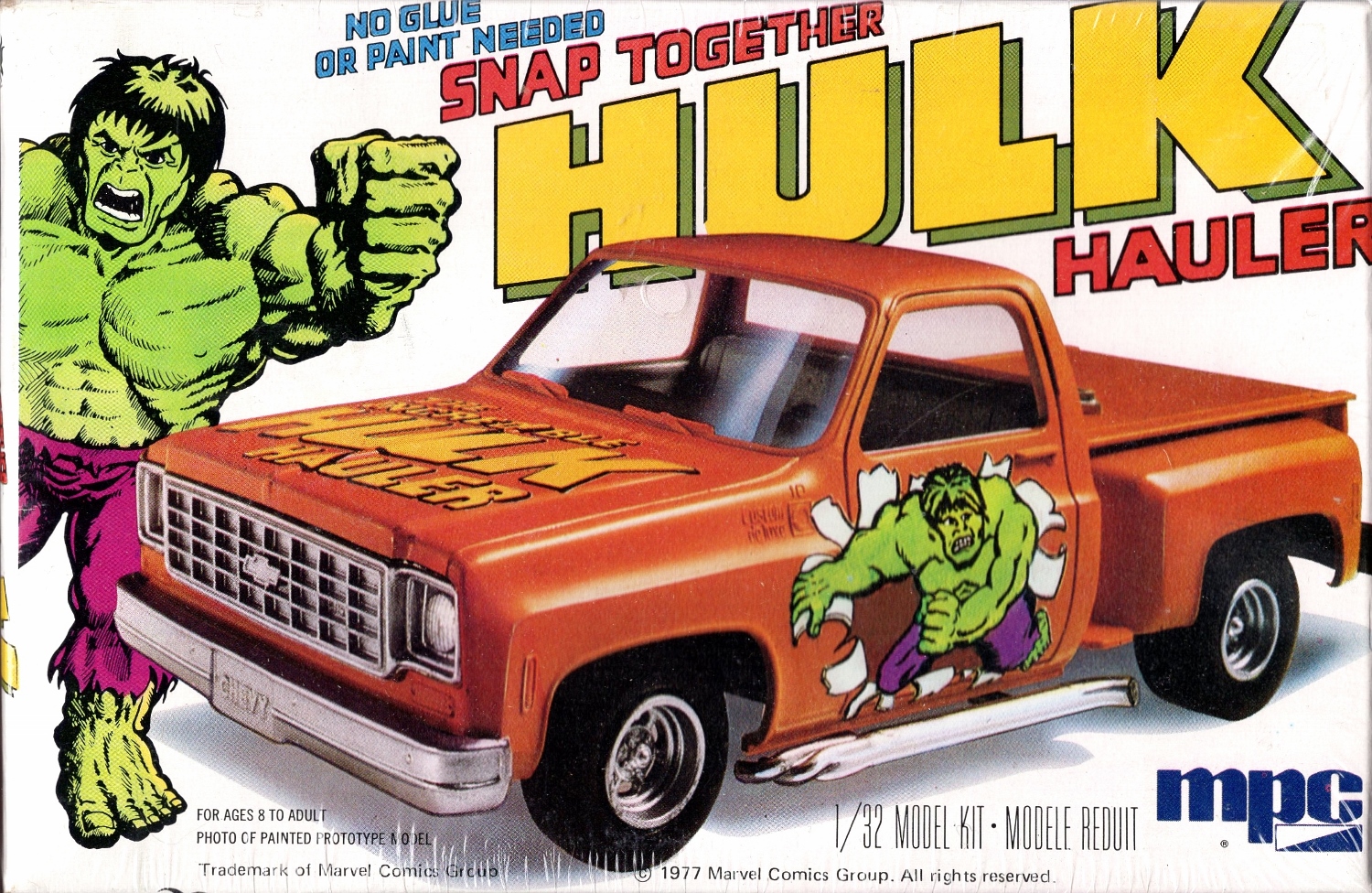 MPC "Hulk Hauler" 1975/1976 Chevy Pickup Truck Snap Together - 1/32 ...