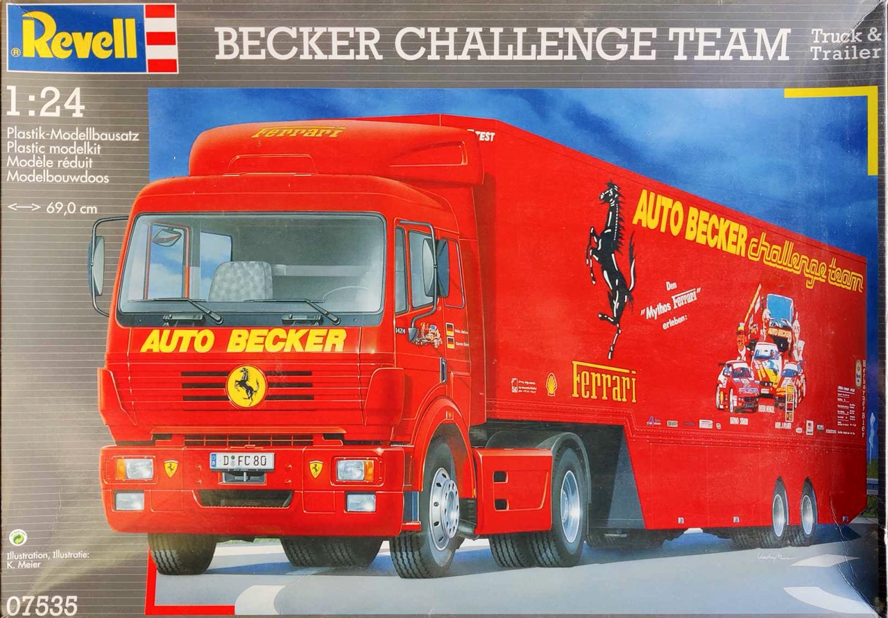 Revell Of Germany "Ferrari Auto Becker Challenge Team" Mercedes Benz ...