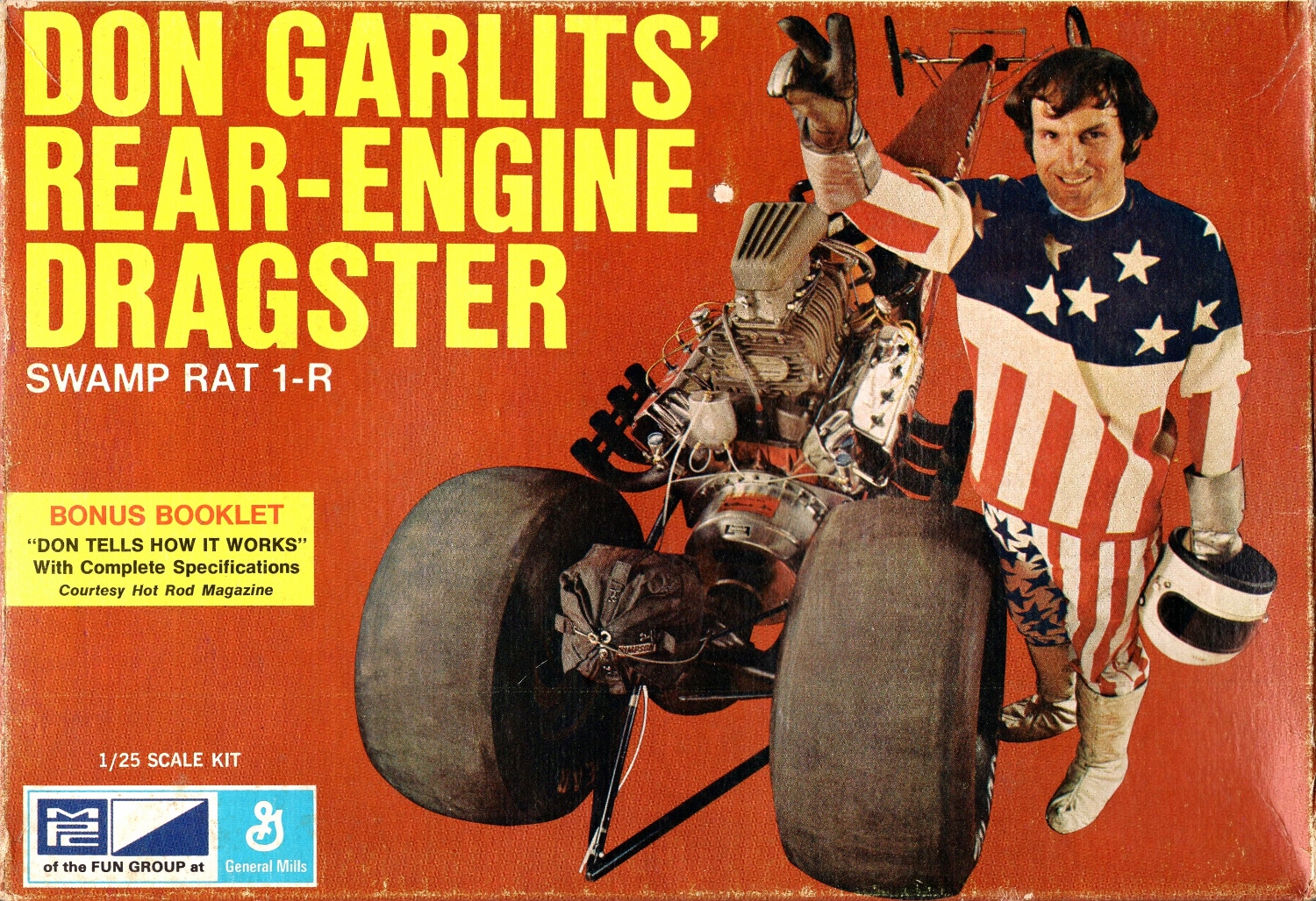 MPC Don Garlits "Swamp Rat 1-R" 1971 Rear Engine Top Fuel Dragster ...