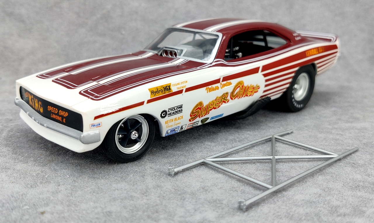 Polar Lights Nelson Carter “Super Chief” 1970 Dodge Charger Funny Car Built Kit - Spotlight Hobbies