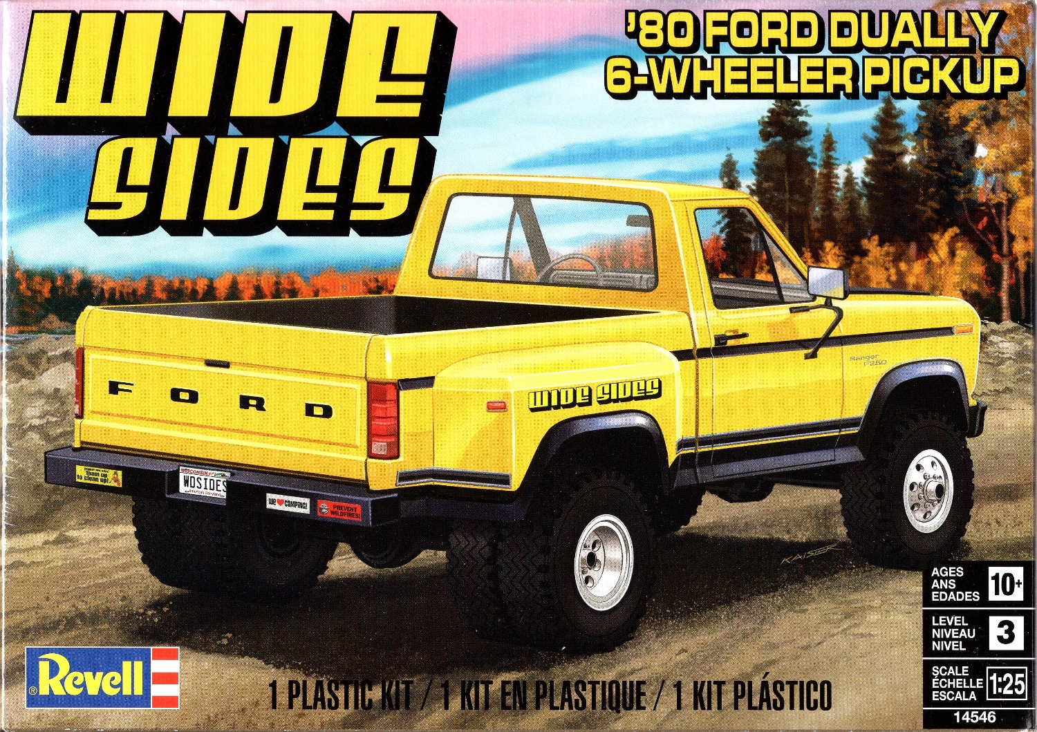Revell "Wide Sides" 1980 Ford 6-Wheeler Dually Pickup - Easy-To ...