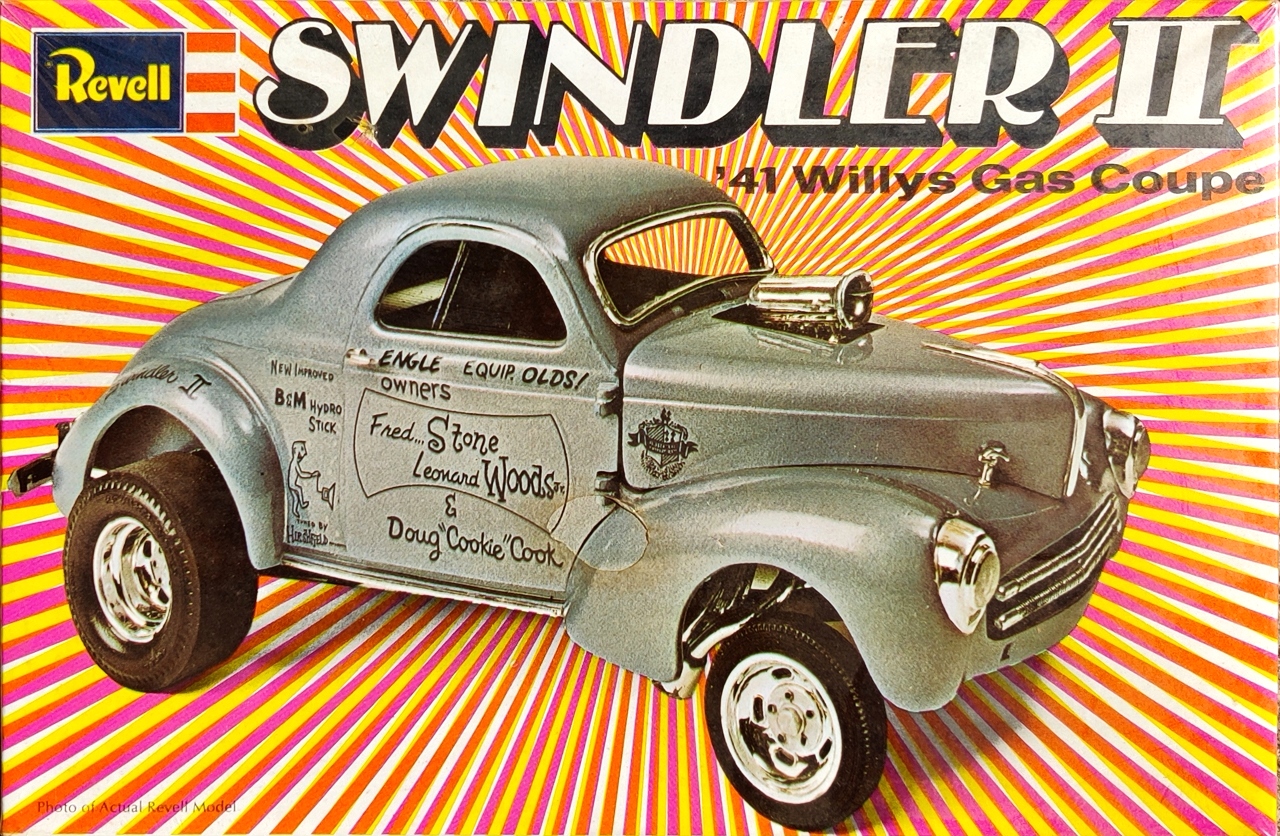 Revell Stone, Woods & Cook "Swindler II" 1941 Willys Coupe Gasser ...