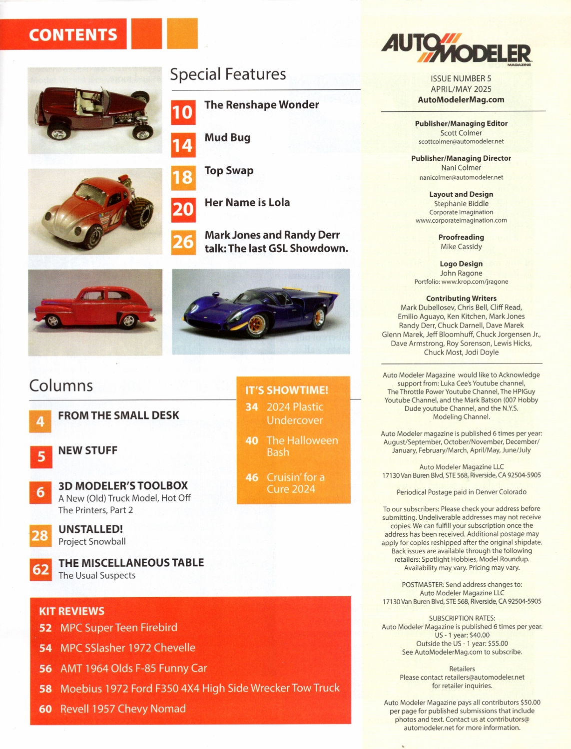 Auto Modeler Magazine - Issue #5 - April/May 2025 - Spotlight Hobbies