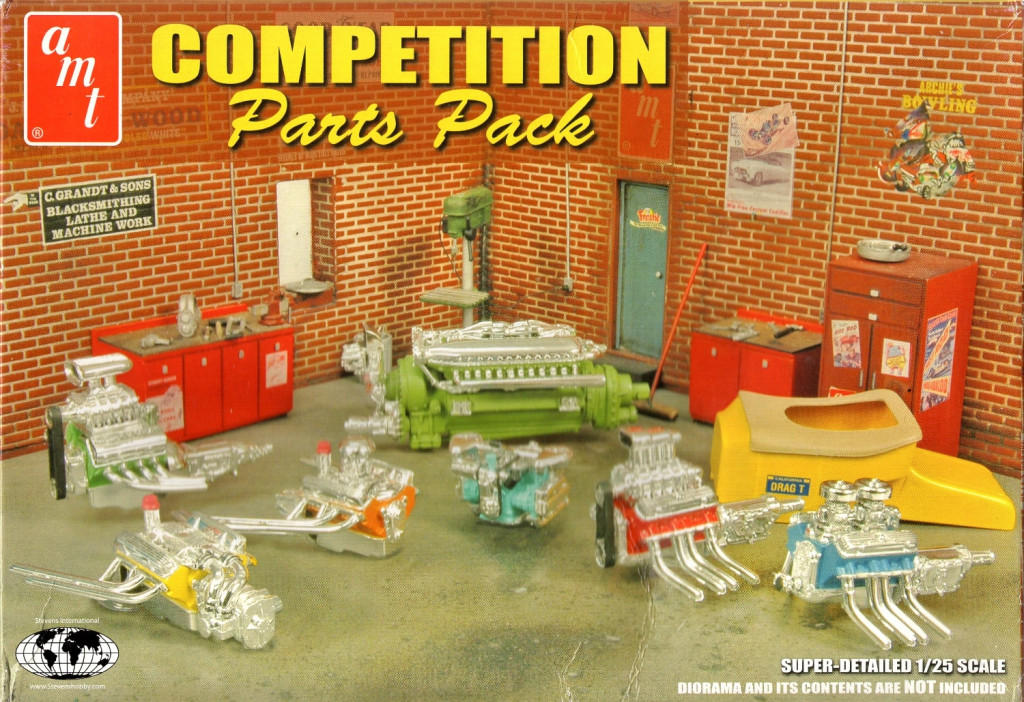 AMT Competition Engines and "T" Body Parts Pack - Spotlight Hobbies