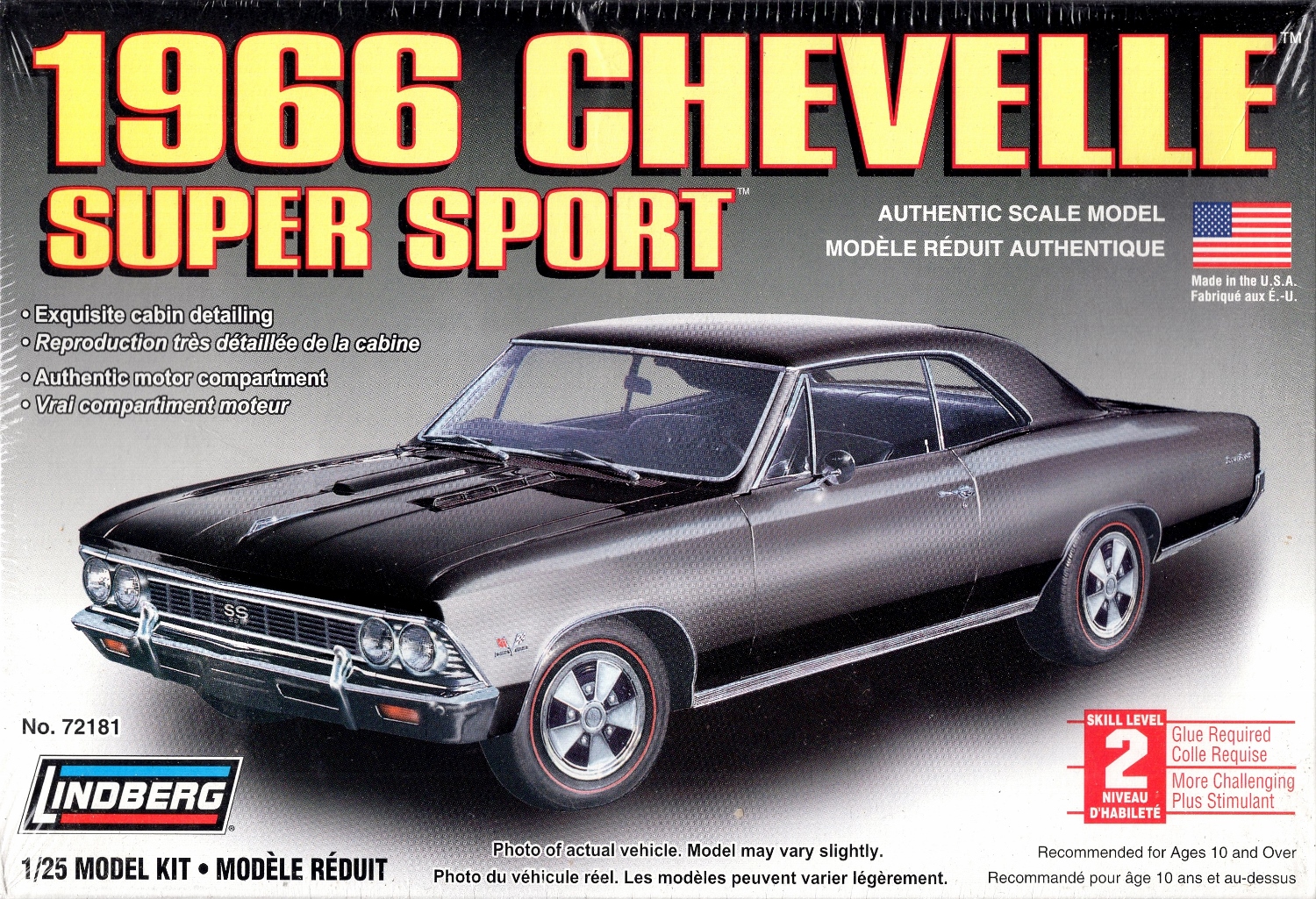 Lindberg 1966 Chevy Chevelle SS 396 Hardtop - Spotlight Hobbies