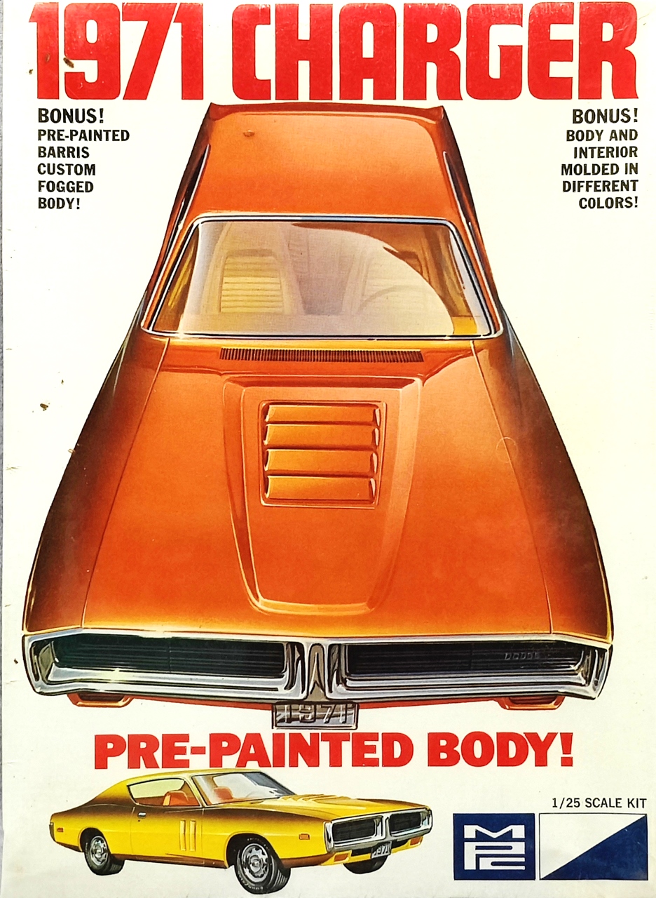 MPC 1971 Dodge Charger with Factory Pre-Painted Body - Stock, Drag or ...