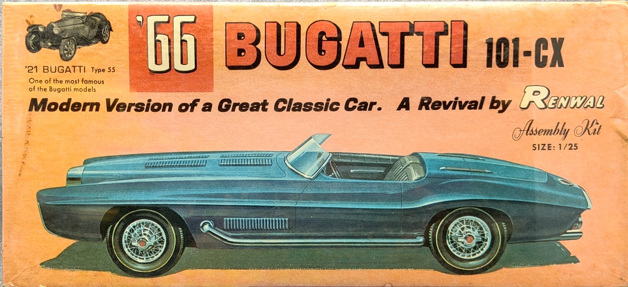 Renwal '66 Bugatti 101-CX - 1/25th Scale - Spotlight Hobbies