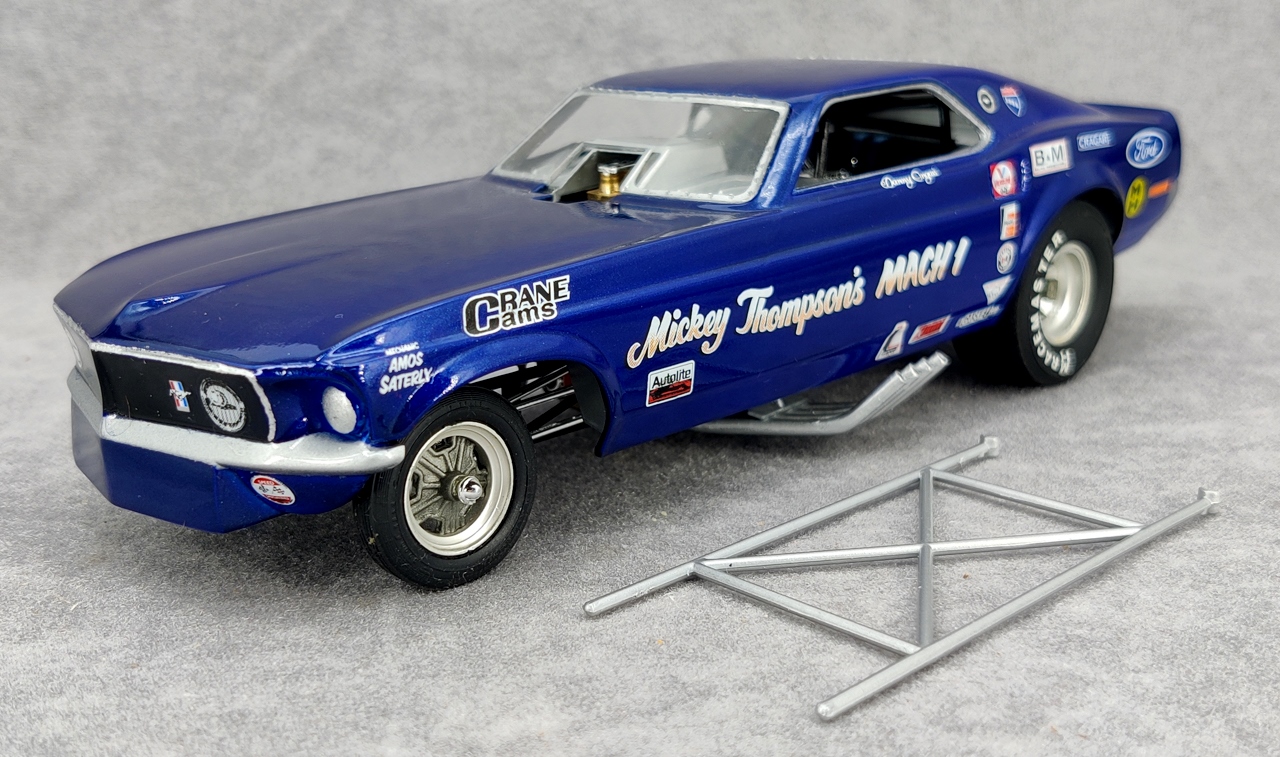 Polar Lights “Mickey Thompson” 1969 Ford Mustang Mach I Funny Car Built ...