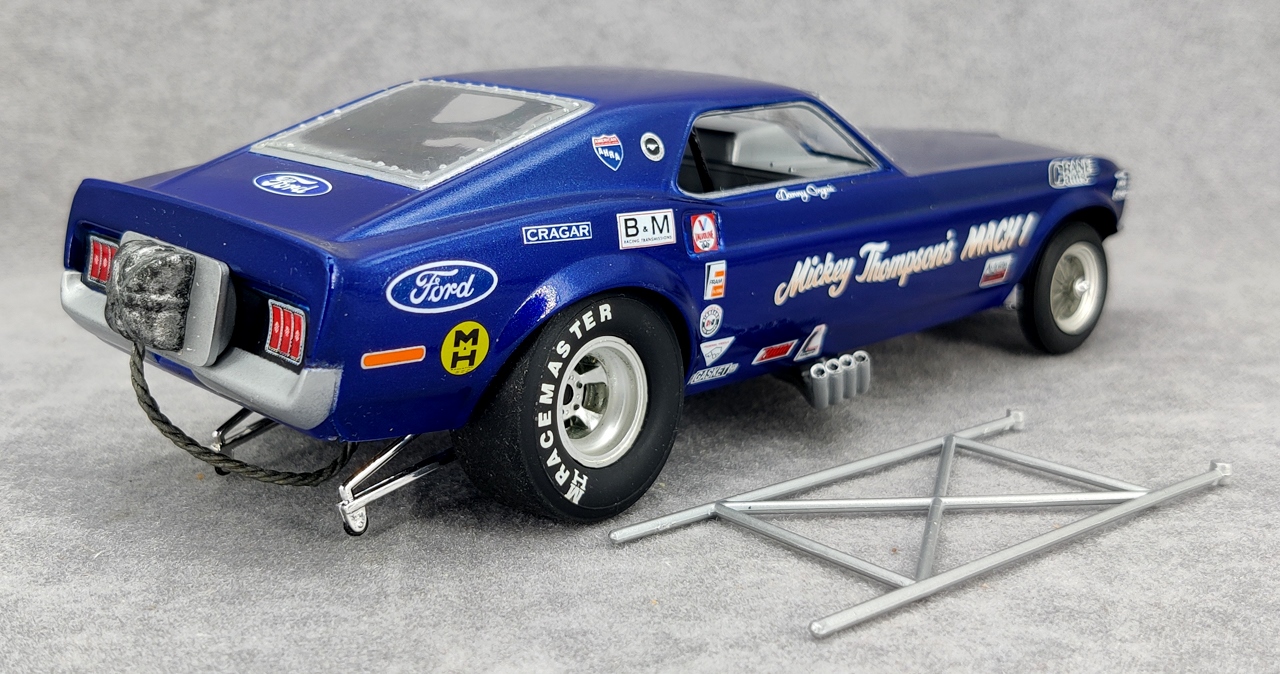 Polar Lights “Mickey Thompson” 1969 Ford Mustang Mach I Funny Car Built ...