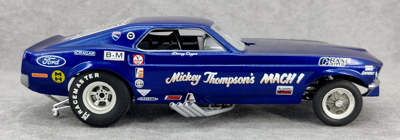 Polar Lights “Mickey Thompson” 1969 Ford Mustang Mach I Funny Car Built ...