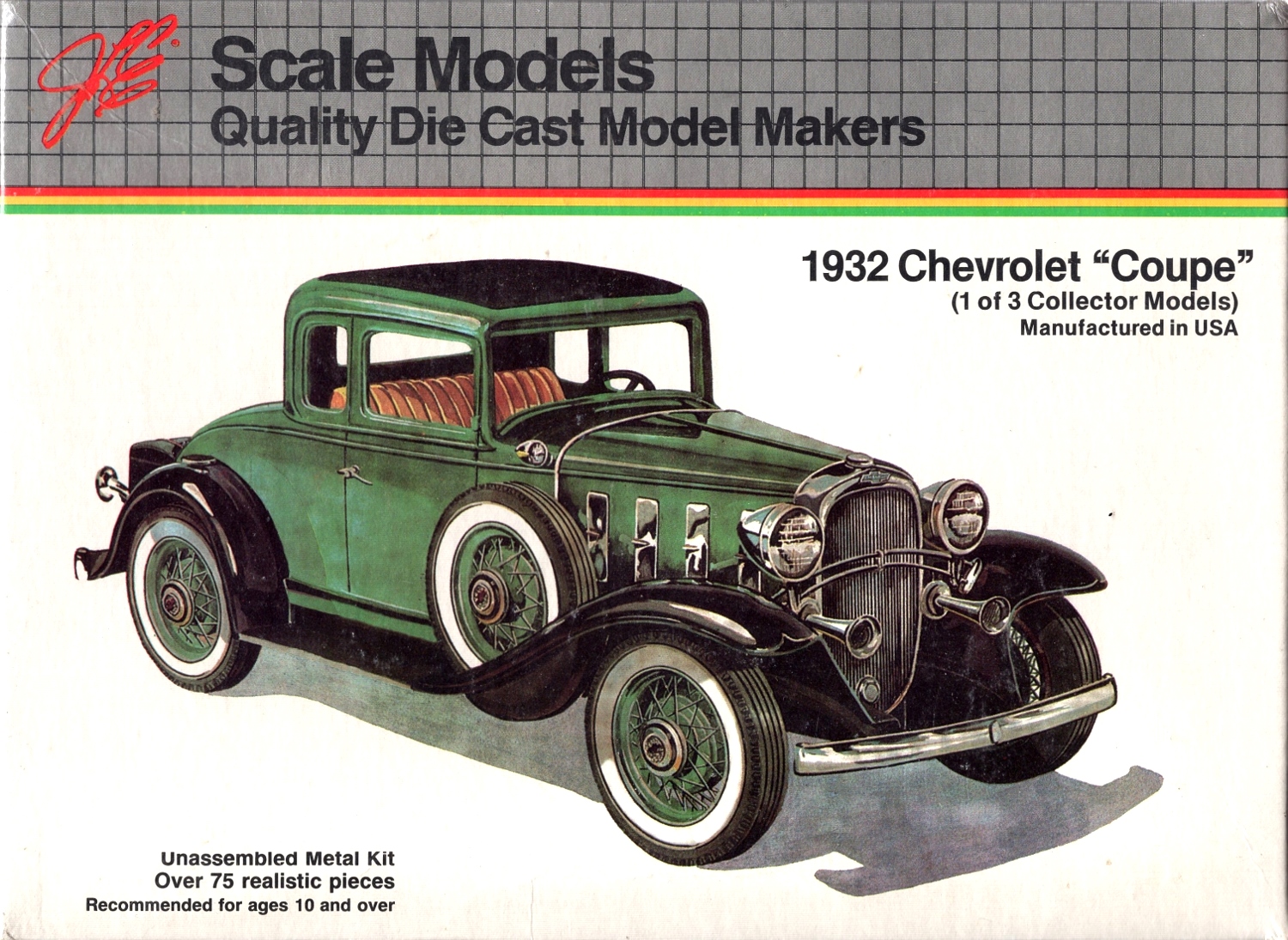 JLE Scale Models (Hubley) 1932 Chevy Coupe Die Cast - 1/20 Scale ...