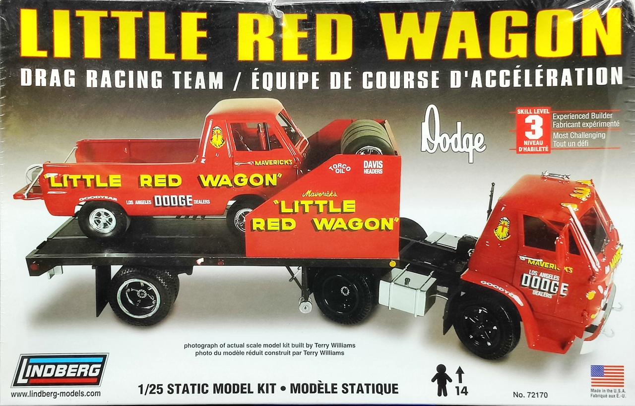 Lindberg Dodge L-700 Semi Tractor Truck Tilt Cab with Flatbed Trailer ...