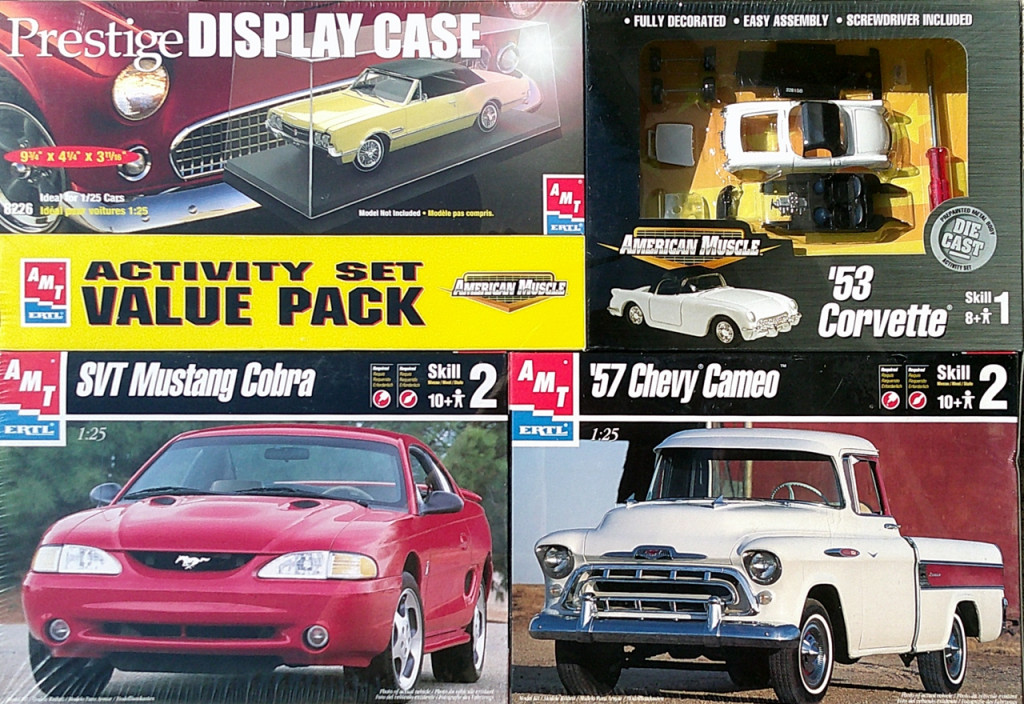 AMT "Value Pack" 1957 Chevy Cameo Pickup Truck, 1997 Ford SVT Mustang ...