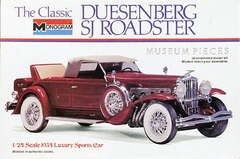Monogram 1934 Duesenberg SJ Roadster - Spotlight Hobbies