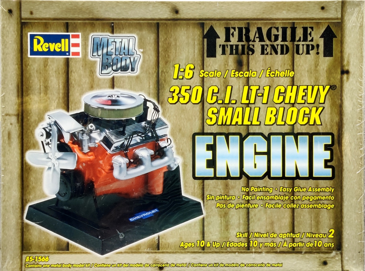 Revell Chevy 350 LT-1 "Small Block" - 1/6 Scale Diecast Engine ...
