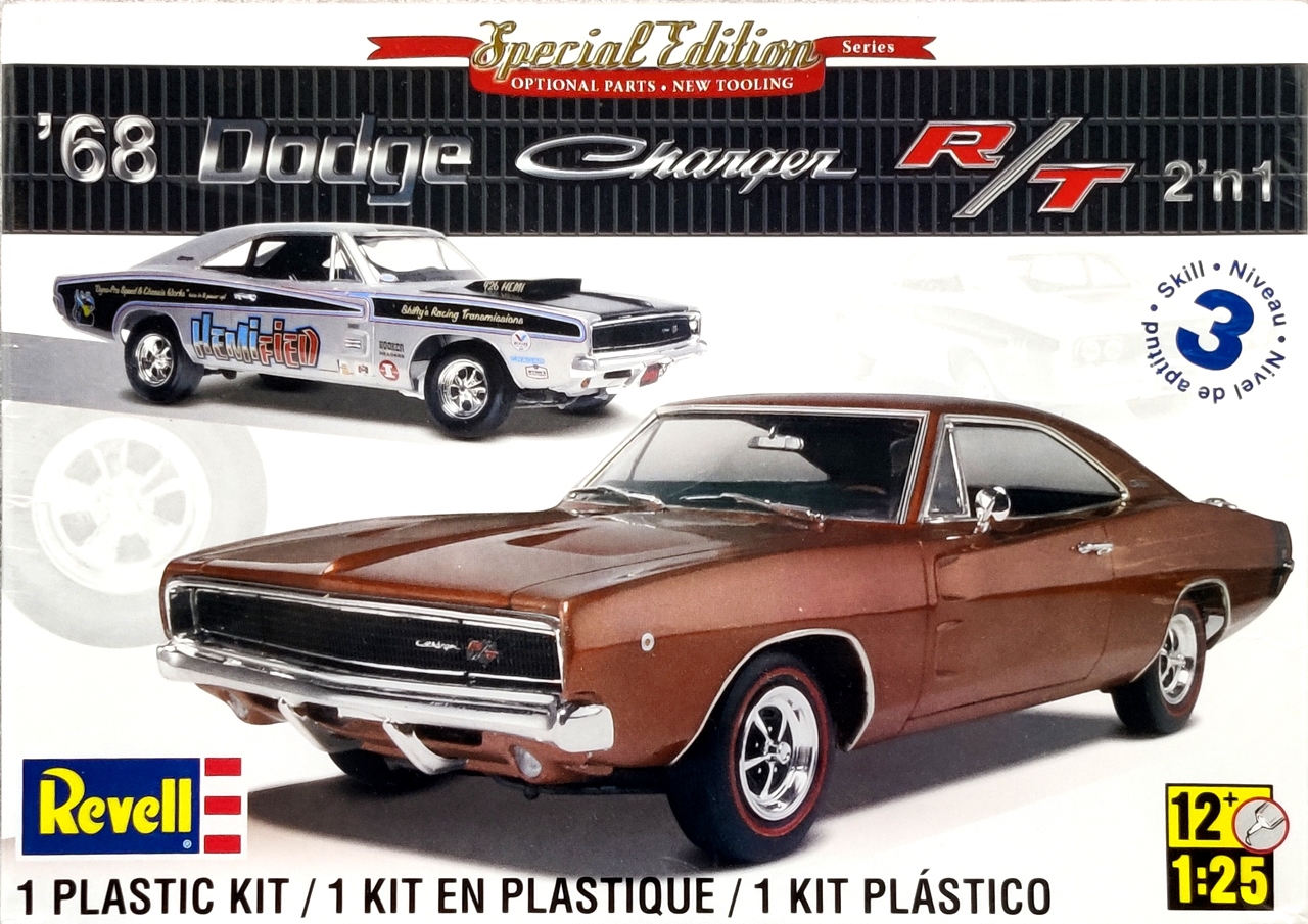 Revell 1968 Dodge Charger R/T, 440 or 426 Hemi - Stock or Vintage Drag ...