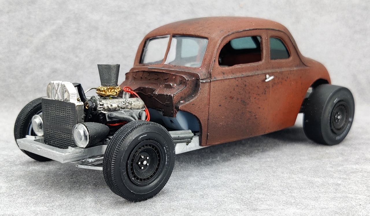 1940 Ford Coupe Rat Rod Built Kit - Spotlight Hobbies