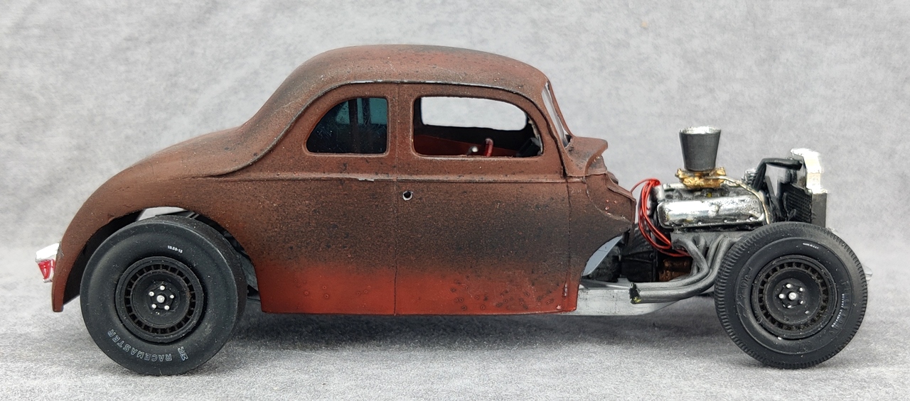1940 Ford Coupe Rat Rod Built Kit - Spotlight Hobbies