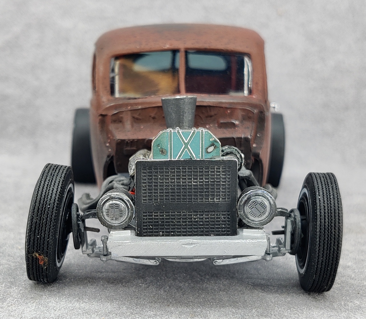1940 Ford Coupe Rat Rod Built Kit - Spotlight Hobbies