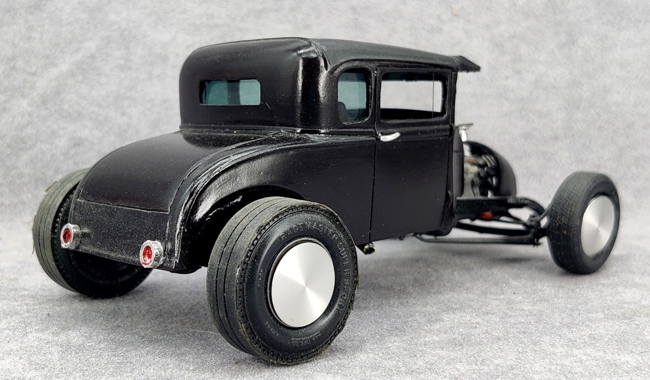 1927 Ford Model A Coupe Rat Rod Built Kit - Spotlight Hobbies