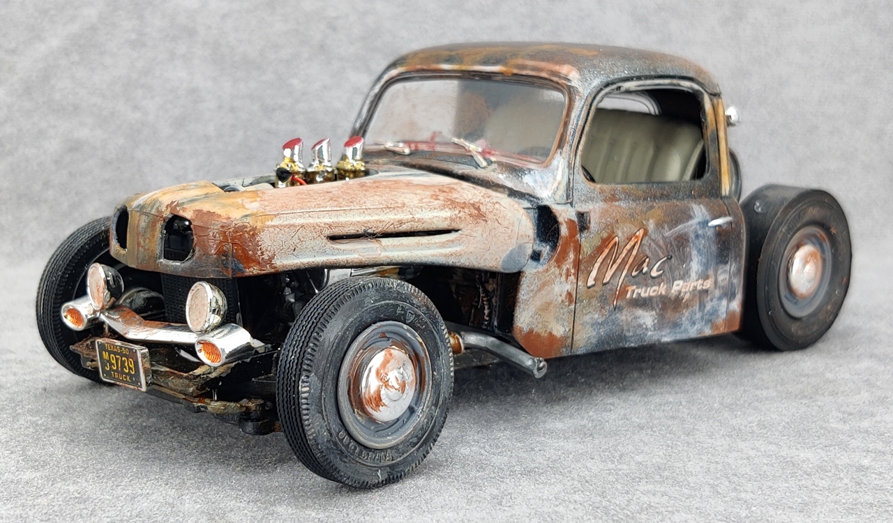 1950 Ford Truck Rat Rod Built Kit - Spotlight Hobbies