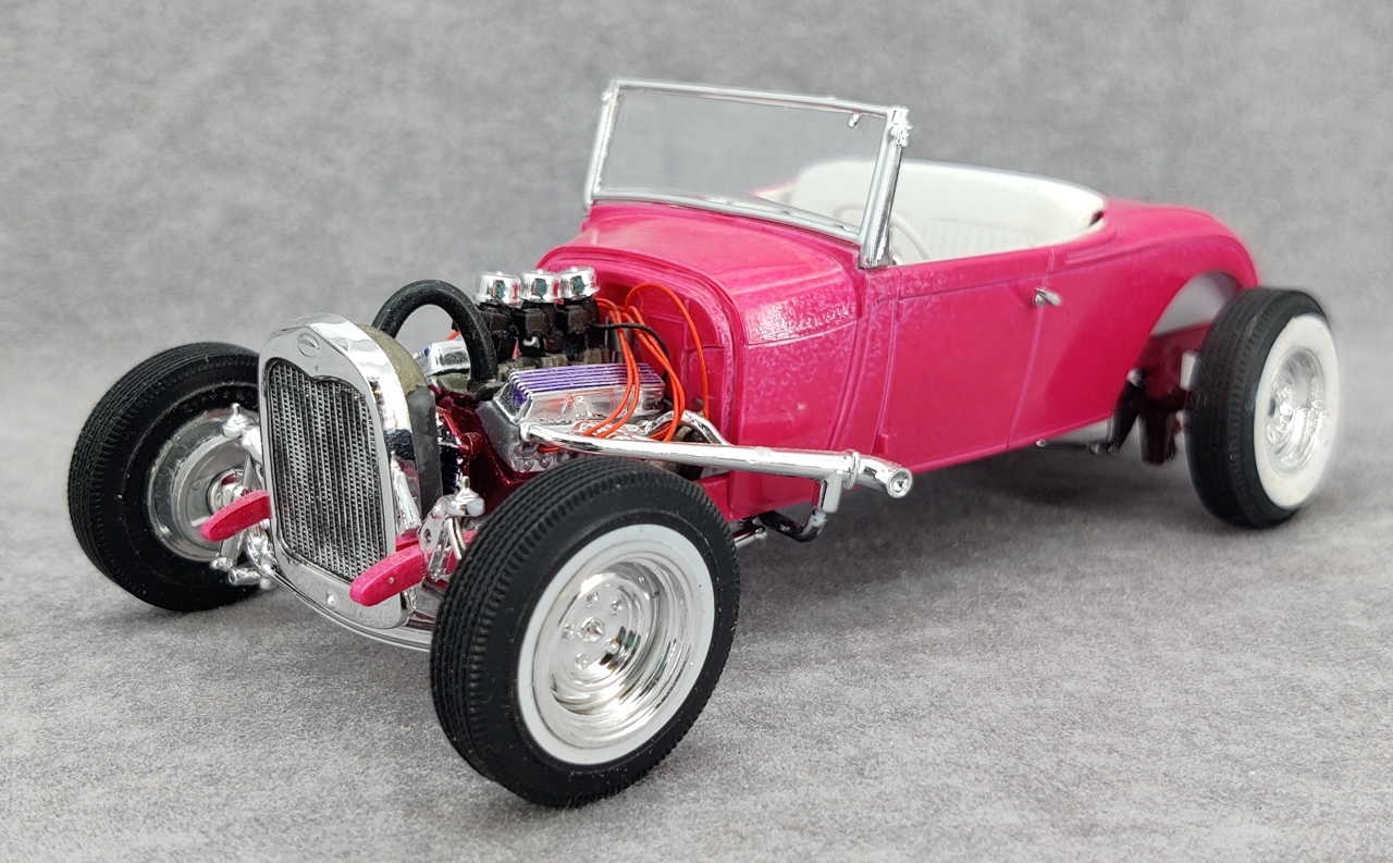 Revell 1929 Ford Model A Roadster Hot Rod Built Kit - Spotlight Hobbies