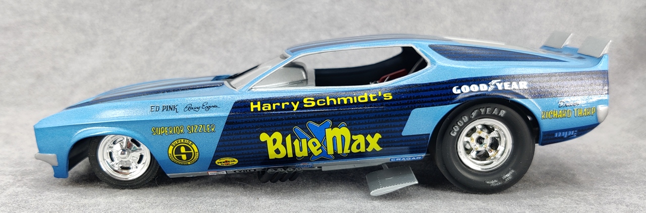 MPC “Blue Max” 1973 Ford Mustang Long Nose Funny Car Built Kit ...
