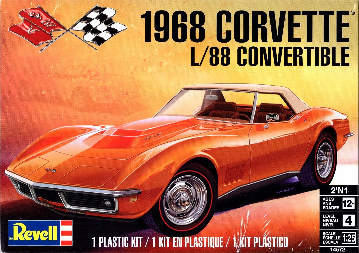 Revell 1968 Chevy Corvette Convertible L-88 427 - Spotlight Hobbies