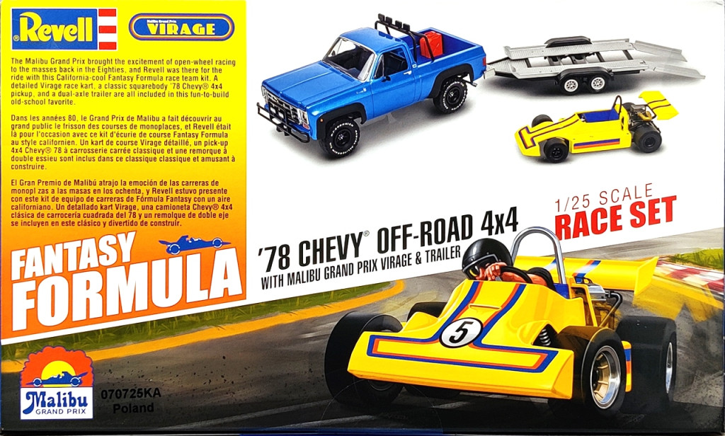 Revell 1978 Chevy 4x4 Pickup Truck with Malibu Grand Prix Virage and ...