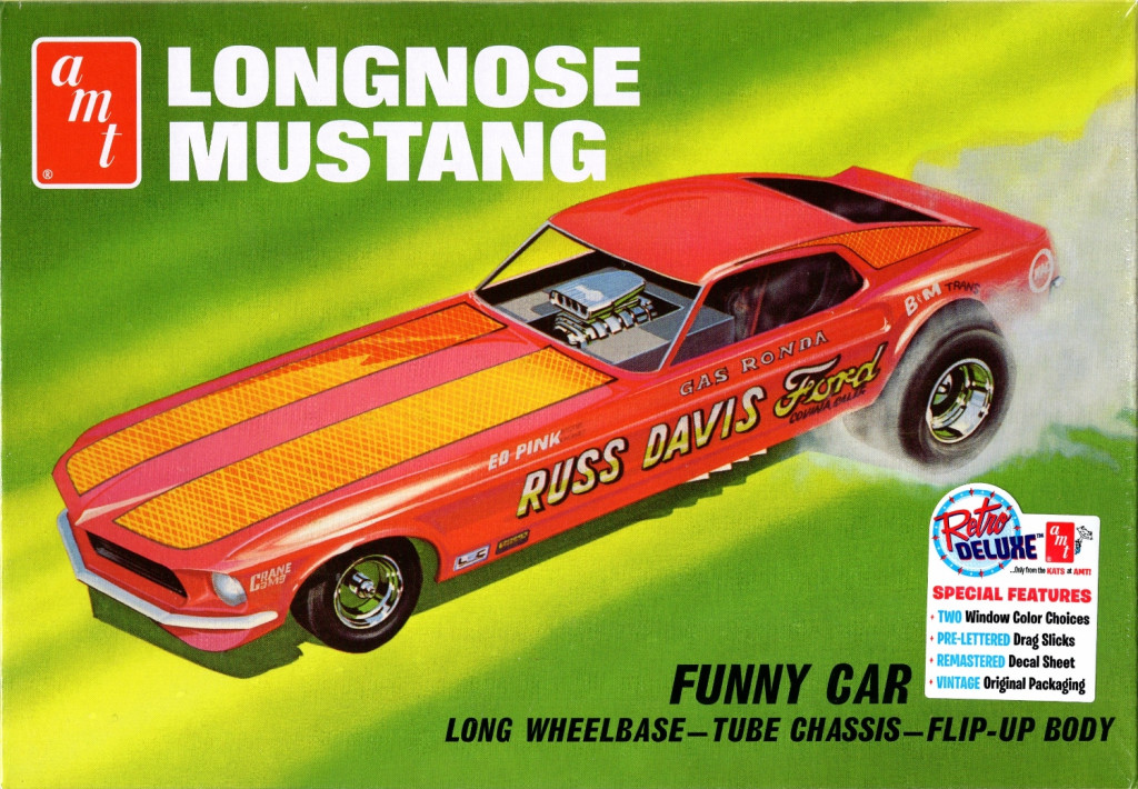 AMT Russ Davis "Gas Ronda" 1969 Ford Mustang Long-Nose Funny Car ...