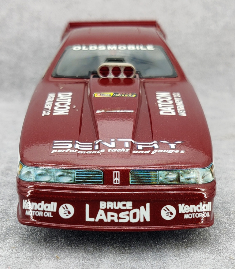 Revell Bruce Larson “Sentry” Olds Funny Car Built Kit - Spotlight Hobbies