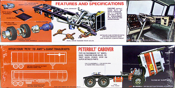 AMT Peterbilt 352 Pacemaker Cabover Semi Tractor Truck - Spotlight Hobbies