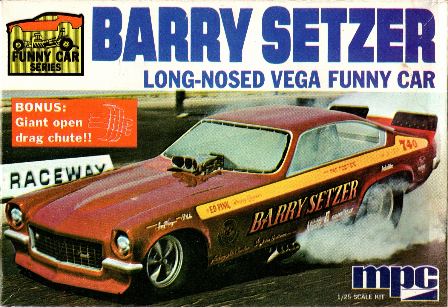 MPC Barry Setzer Long-Nosed Chevy Vega Funny Car - Spotlight Hobbies