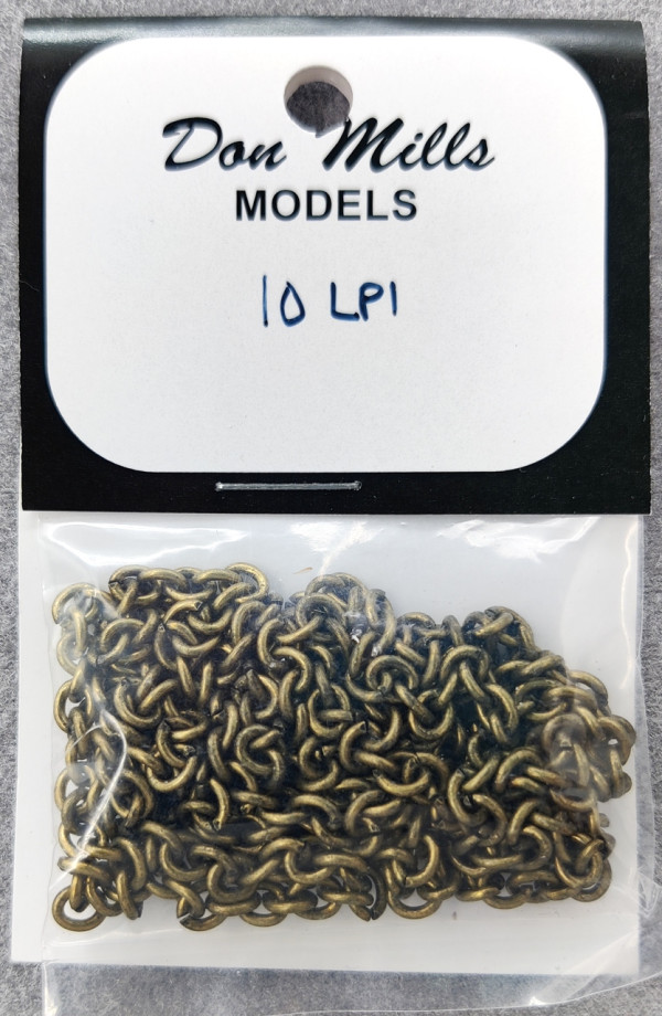 Don Mills Models Weathered Chain - 10 Links Per Inch - 36" Length ...